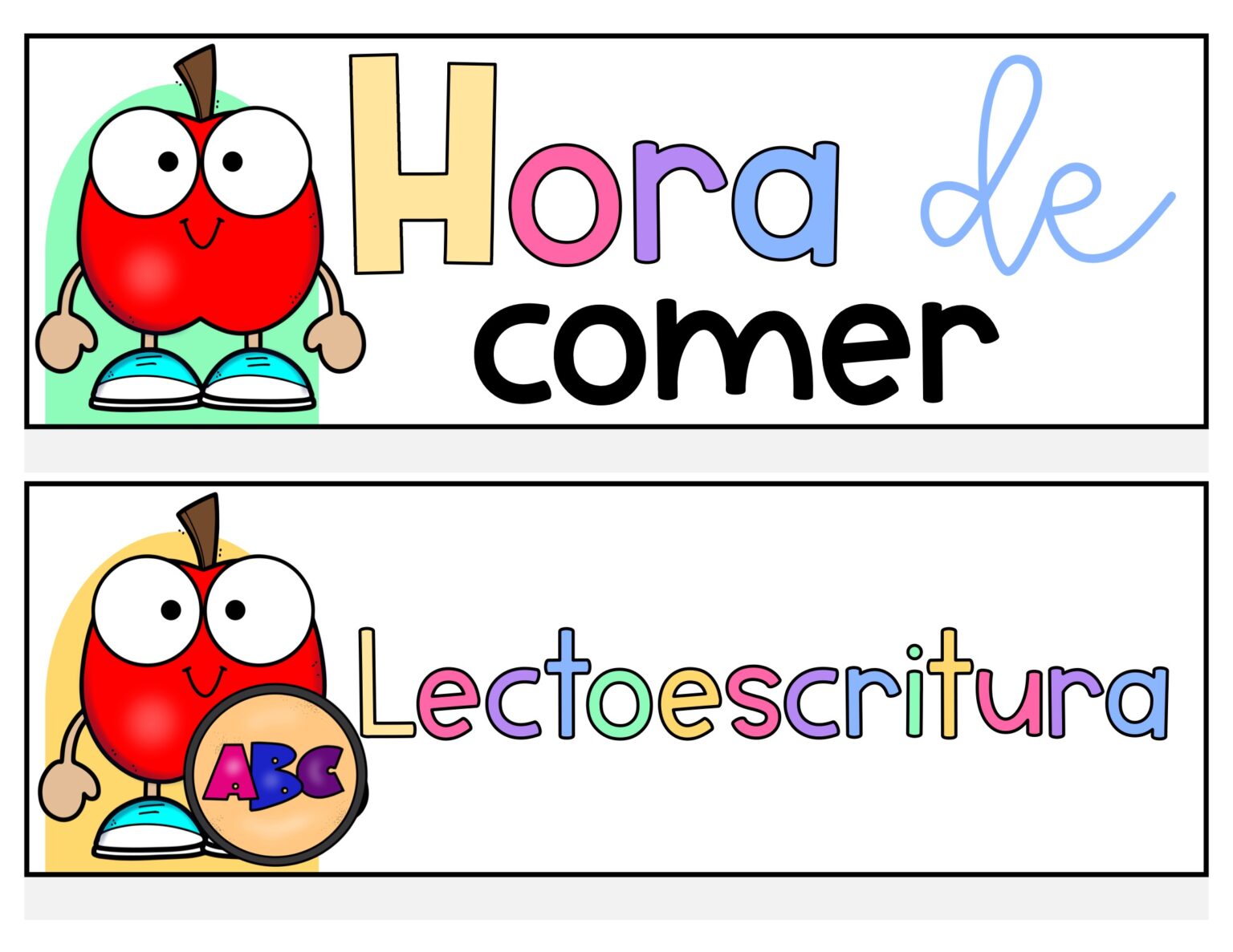 HORARIO GIGANTE PARED PARA DECORAR TU CLASE - Orientacion Andujar