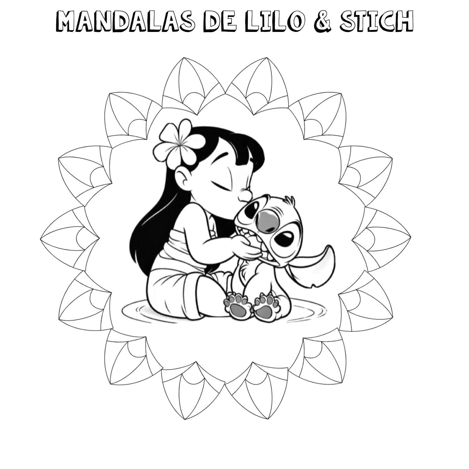 Lilo y Stich nuevos y originales mandalas listos para colorear ...