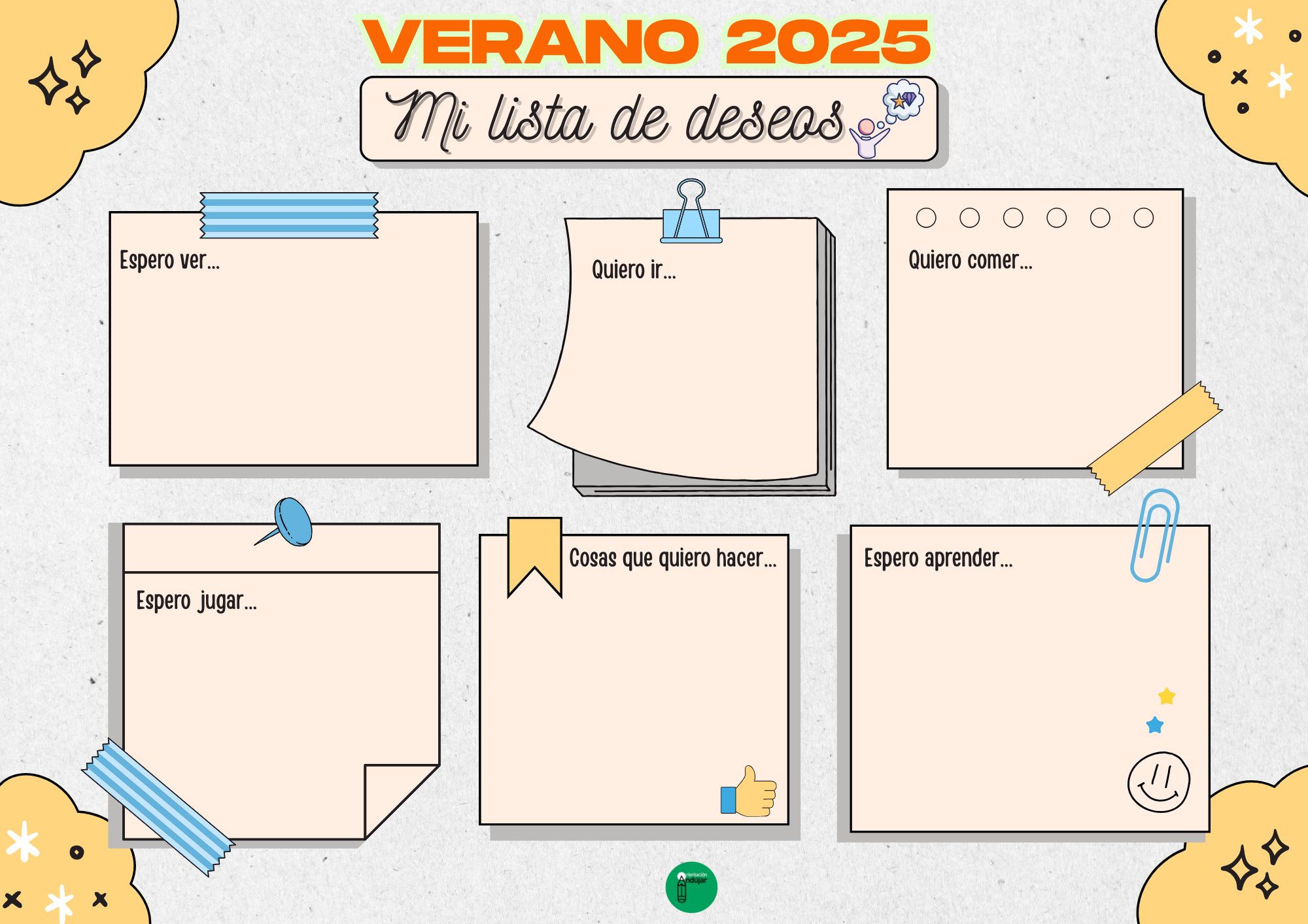 Mi lista de deseos verano 2025 - Orientacion Andujar