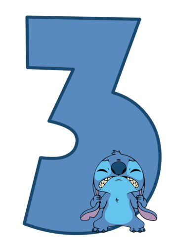Numeros 0-9 especial Lilo & Stitch decora tu clase - Orientacion Andujar