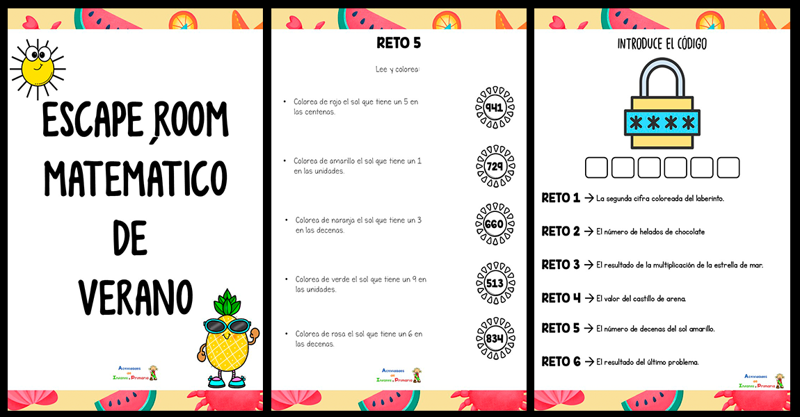 Mates Escape room últimos días de clase - Orientacion Andujar