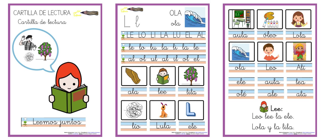 TABLEROS DE letras, sílabas directas, inversas y trabadas, para ...