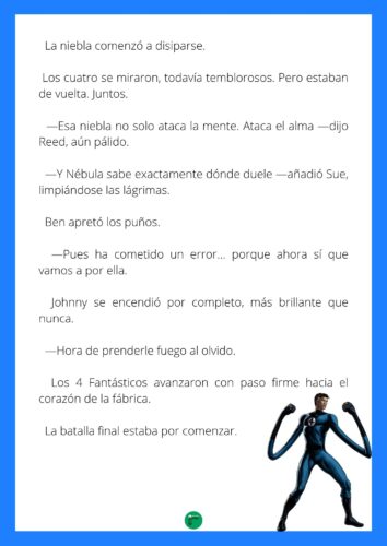Cuento de Los 4 Fantásticos con Actividades de Comprensión Lectora ...