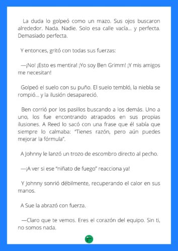 Cuento de Los 4 Fantásticos con Actividades de Comprensión Lectora ...