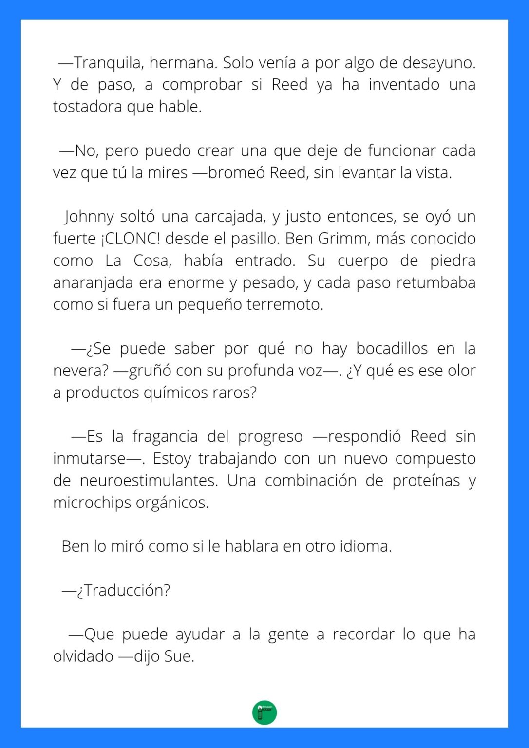 Cuento de Los 4 Fantásticos con Actividades de Comprensión Lectora ...