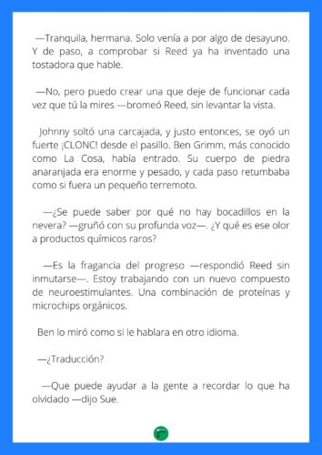 Cuento de Los 4 Fantásticos con Actividades de Comprensión Lectora ...