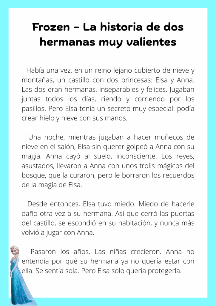 Cuento Largo Basado en Frozen - Orientacion Andujar