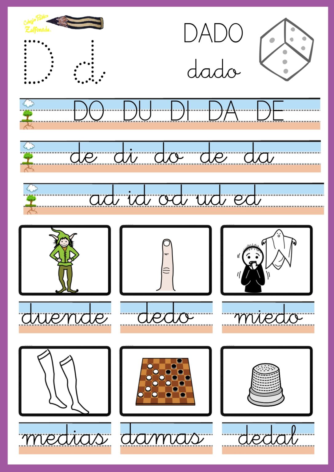Cartilla de lectura completa con pictogramas - Orientacion Andujar