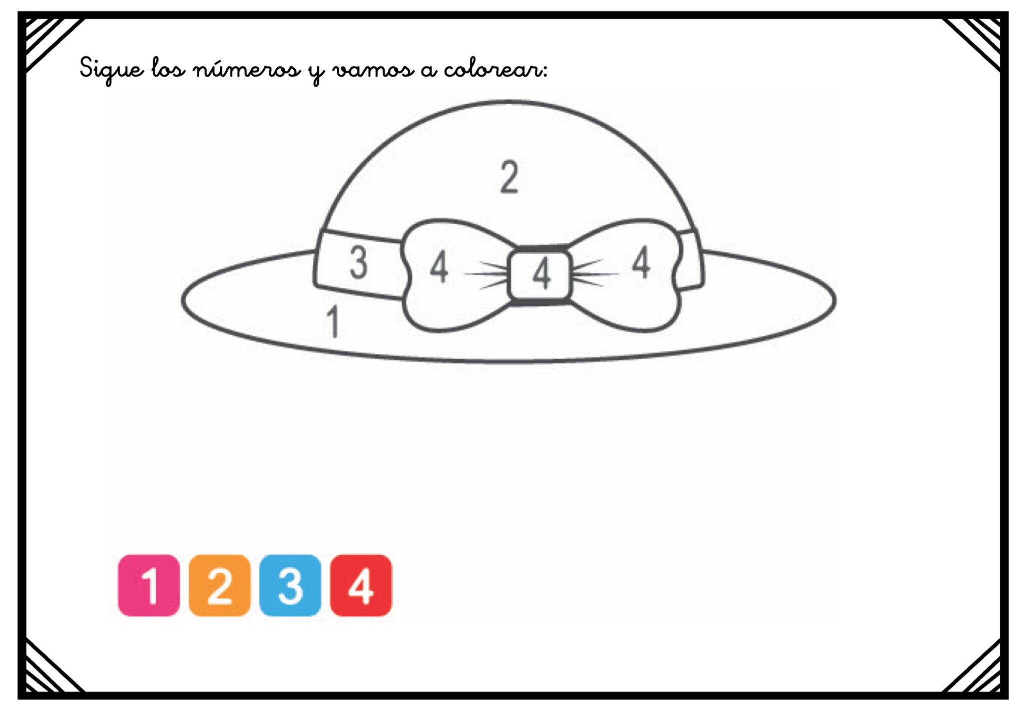 Cuaderno para Colorear según código numérico - Orientacion Andujar