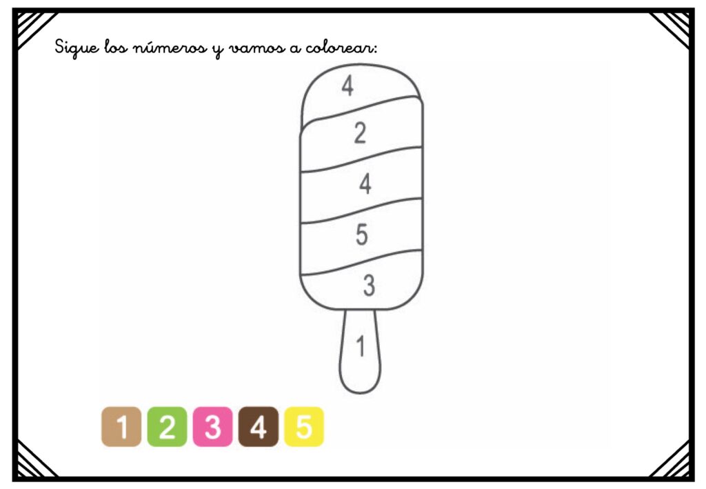 Cuaderno para Colorear según código numérico - Orientacion Andujar
