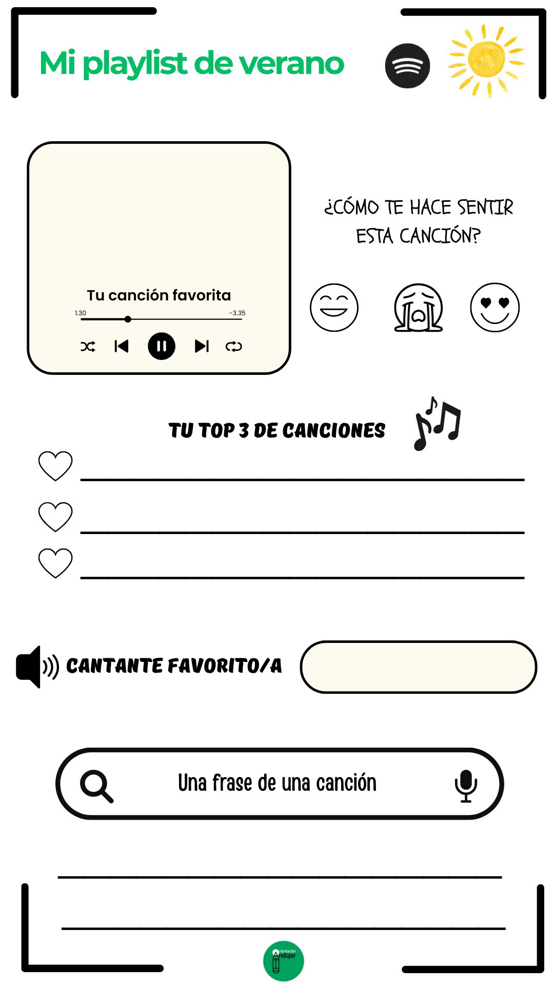 Mi playlist de verano - Orientacion Andujar