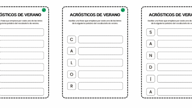 portada acrosticos verano - Orientación Andújar - Recursos Educativos
