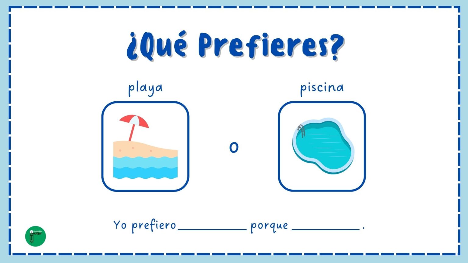 Divertido juego de expresión oral especial verano: ¿Qué prefieres ...