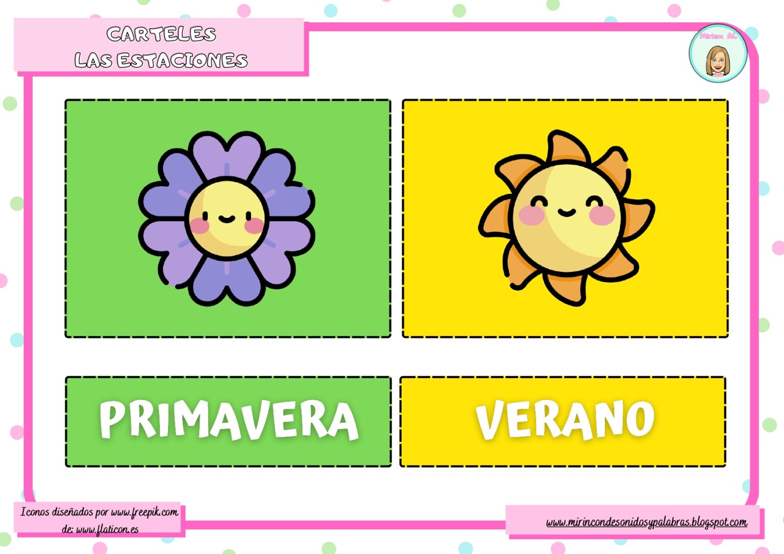 Carteles para trabajar las estaciones del año - Orientacion Andujar