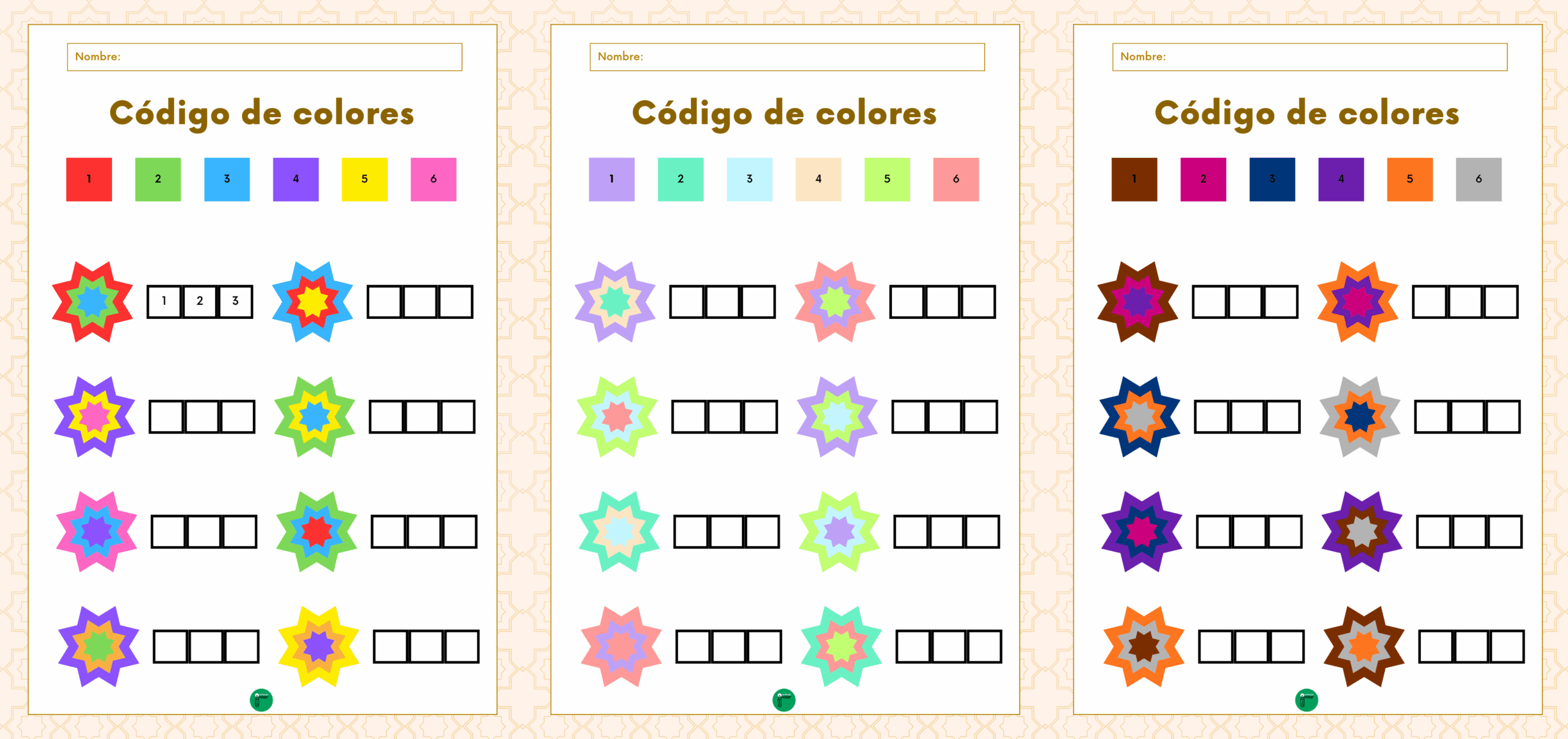 Código de Colores con Mosaicos - Orientacion Andujar