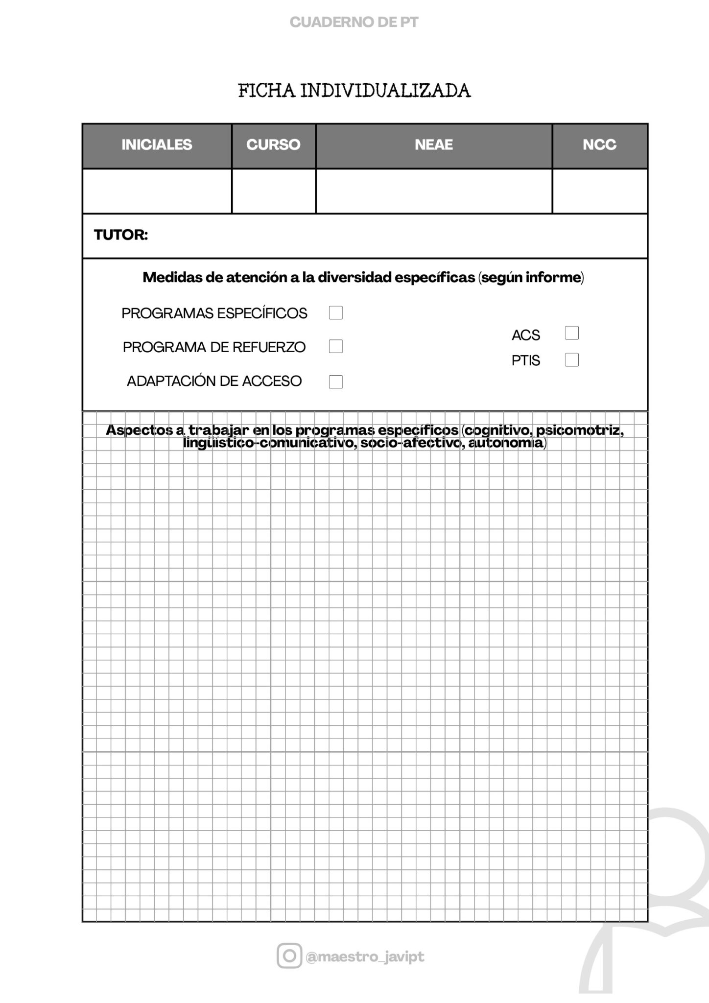 Cuaderno de Pt-Al sencillo y práctico - Orientacion Andujar