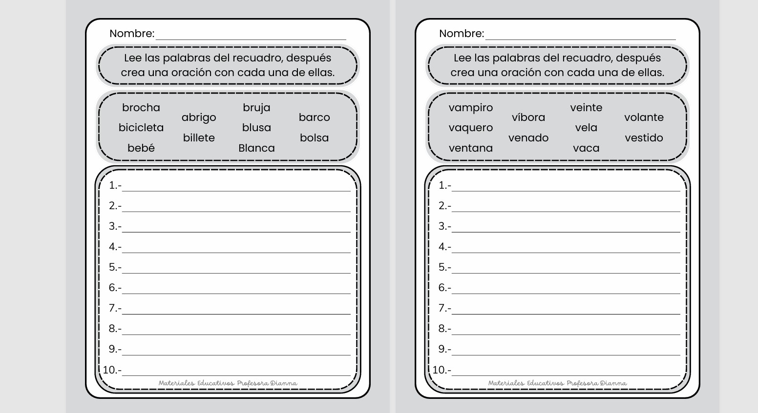 Escritura creativa vamos a crear oraciones - Orientacion Andujar