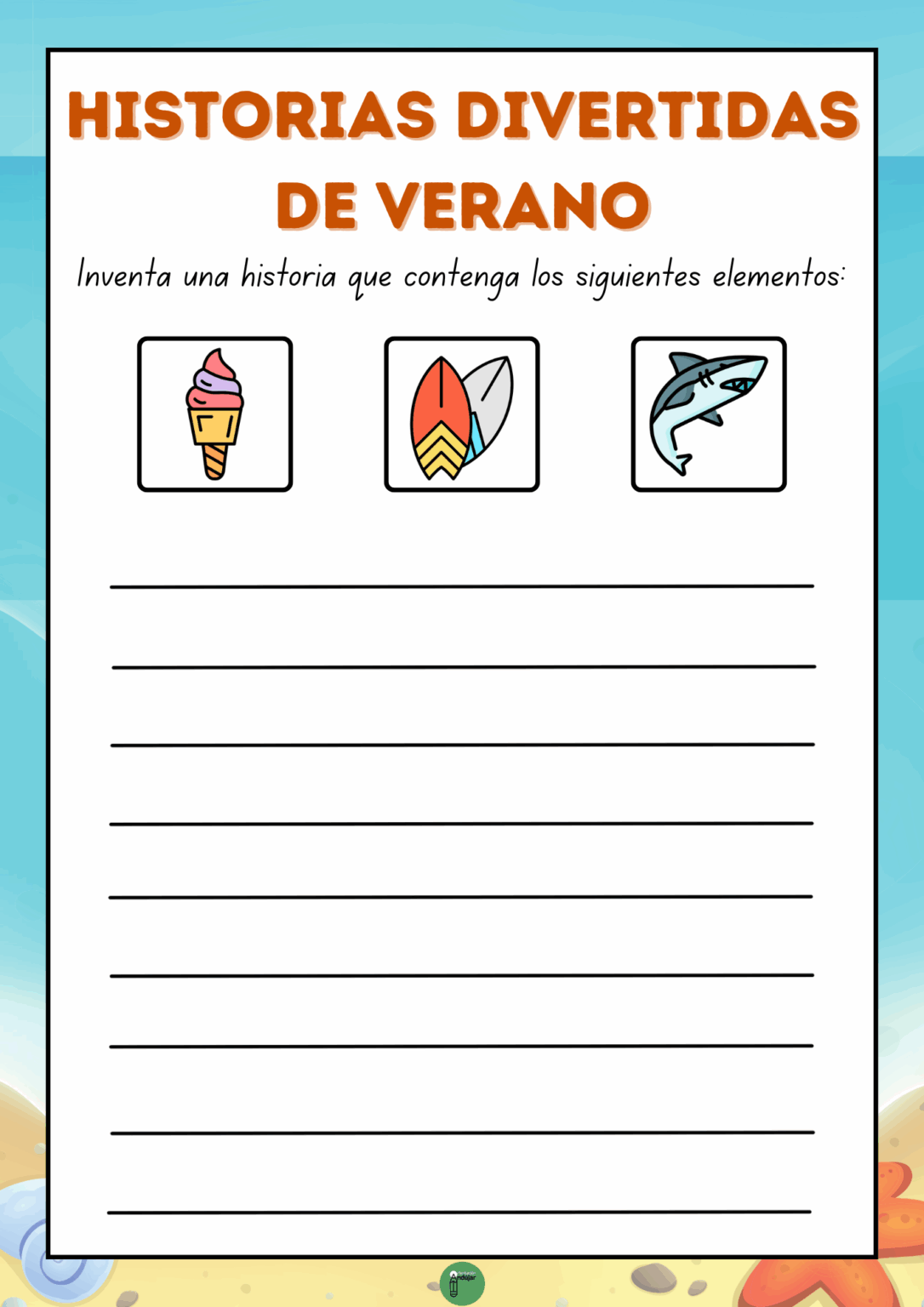 Ficha de Escritura Creativa sobre Historias Divertidas de Verano ...