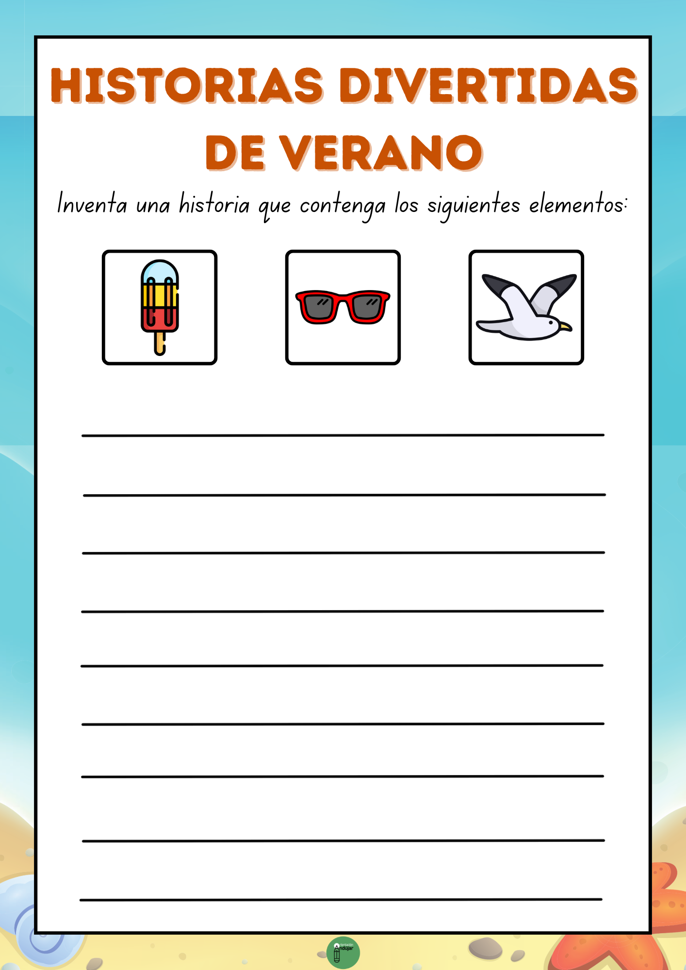 FICHA DE ESCRITURA DE HISTORIAS DIVERTIDAS DE VERANO (6) - Orientación ...