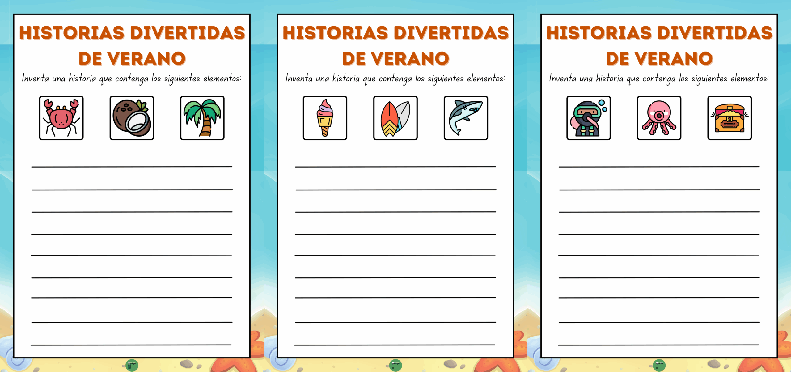 Ficha de Escritura Creativa sobre Historias Divertidas de Verano ...