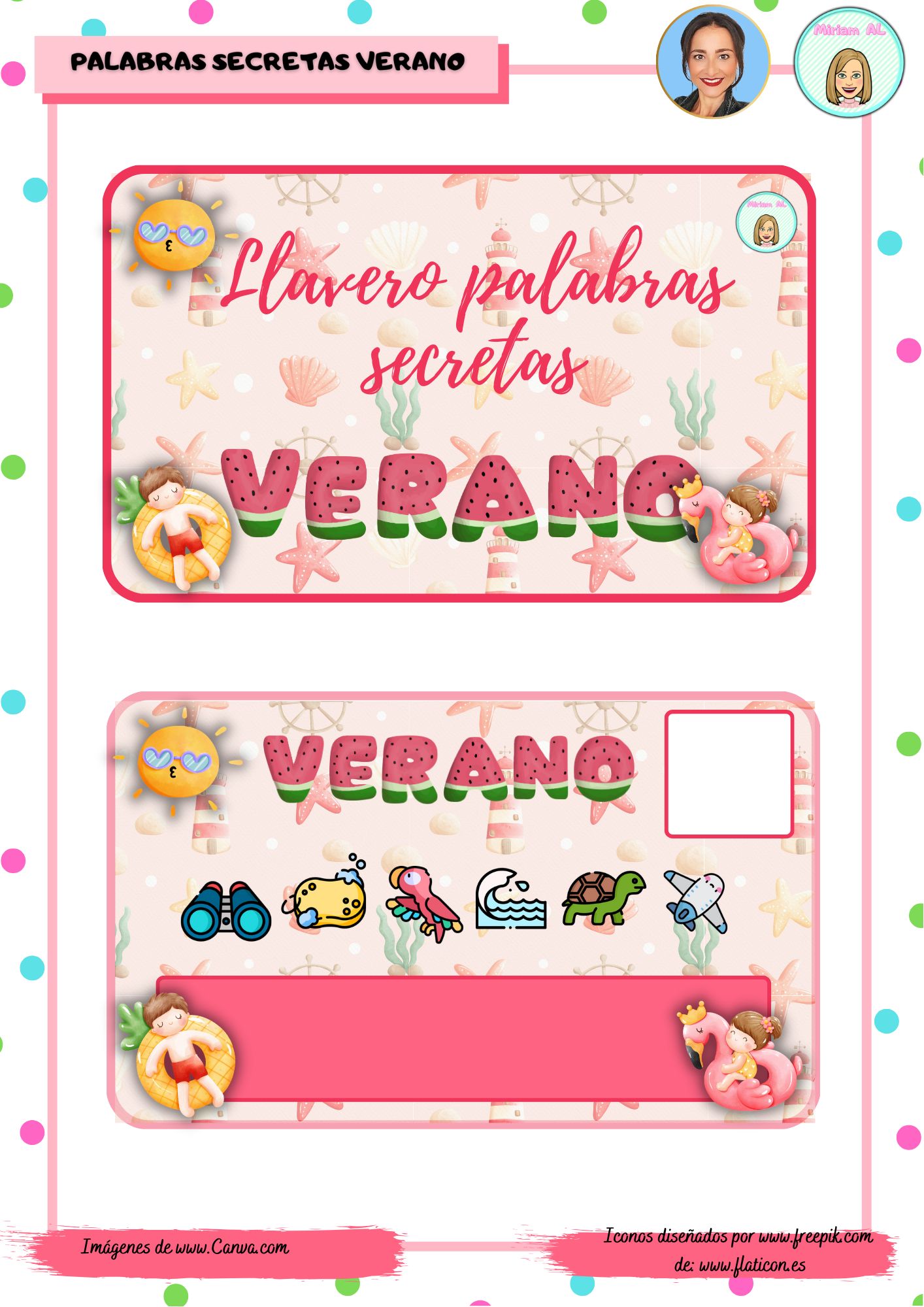 Llaverito palabras secretas verano - Orientacion Andujar