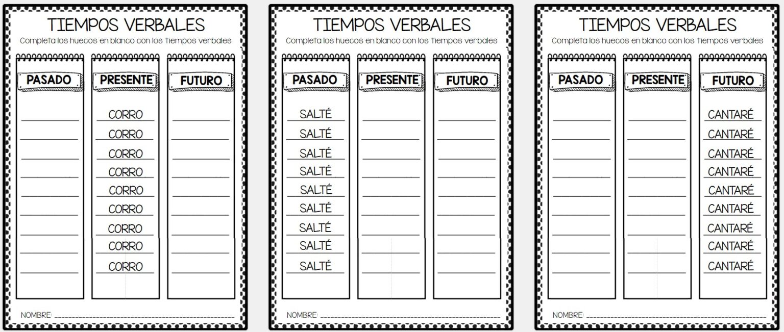 PLANTILLA EN POWER POINT PARA TRABAJAR TIEMPOS VERBALES - Orientacion ...