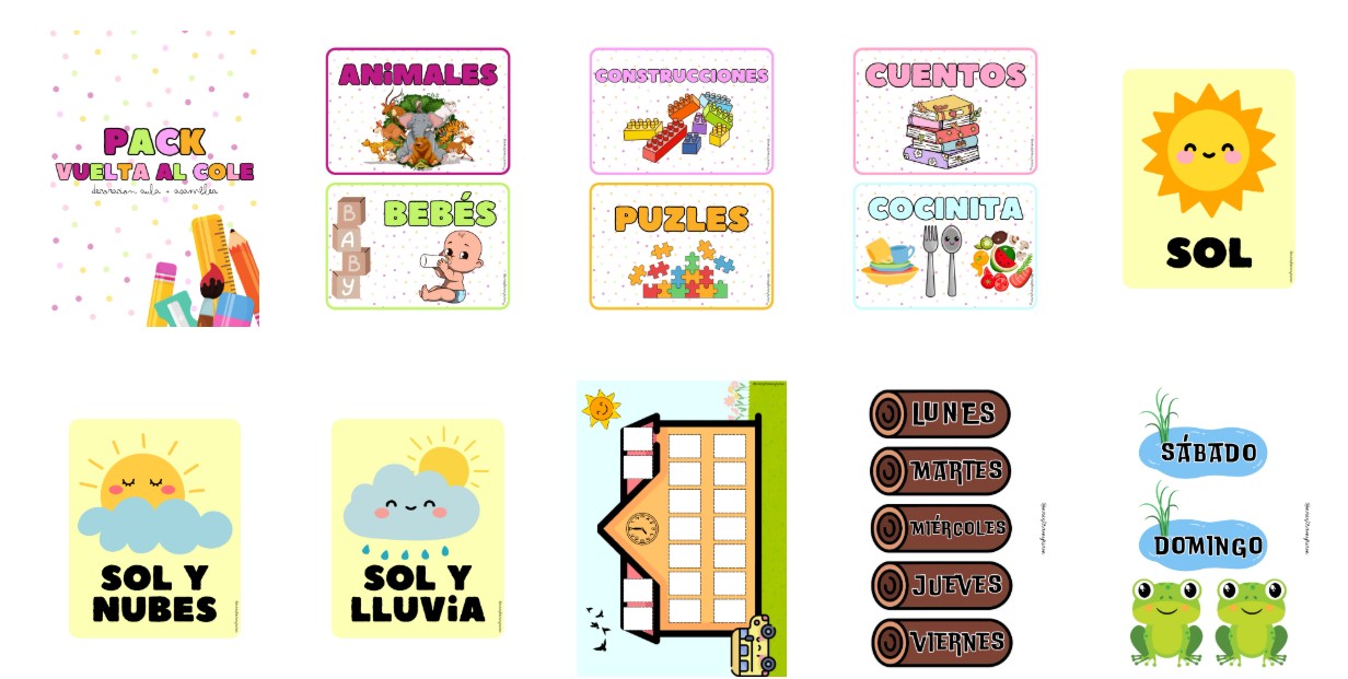 Pack vuelta al cole: decoración de aula + asamblea - Orientacion Andujar
