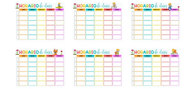 HORARIO DE ESTUDIO MOTIVO EL ESPACIO PARA TUS ALUMNOS - Orientacion Andujar