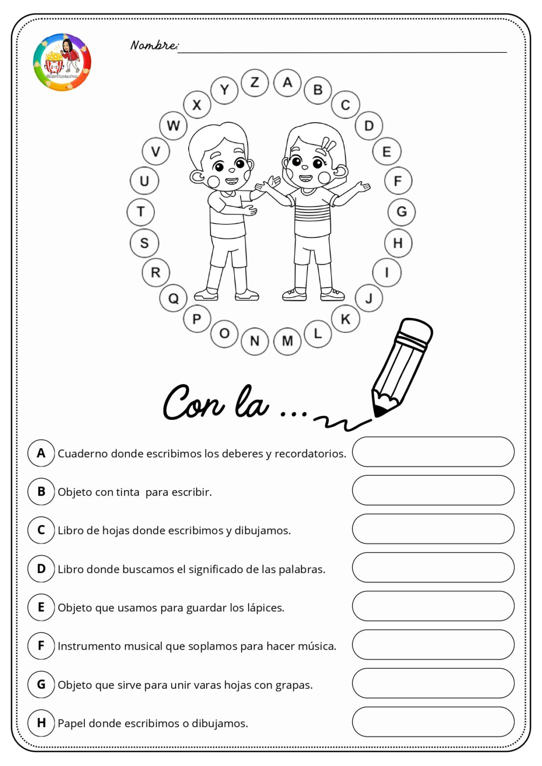 12 Actividades diferentes e Imprimibles para el Primer Día de Clase ...
