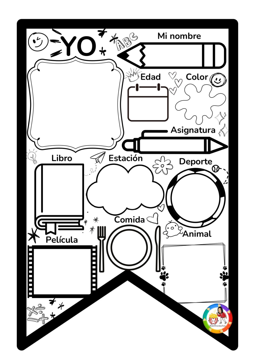 12 Actividades diferentes e Imprimibles para el Primer Día de Clase ...