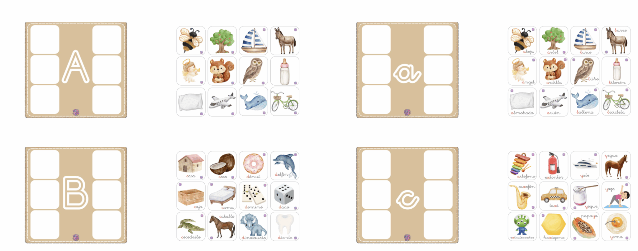 Sencillo memory de las vocales para infantil listo para imprimir -Orientacion Andujar