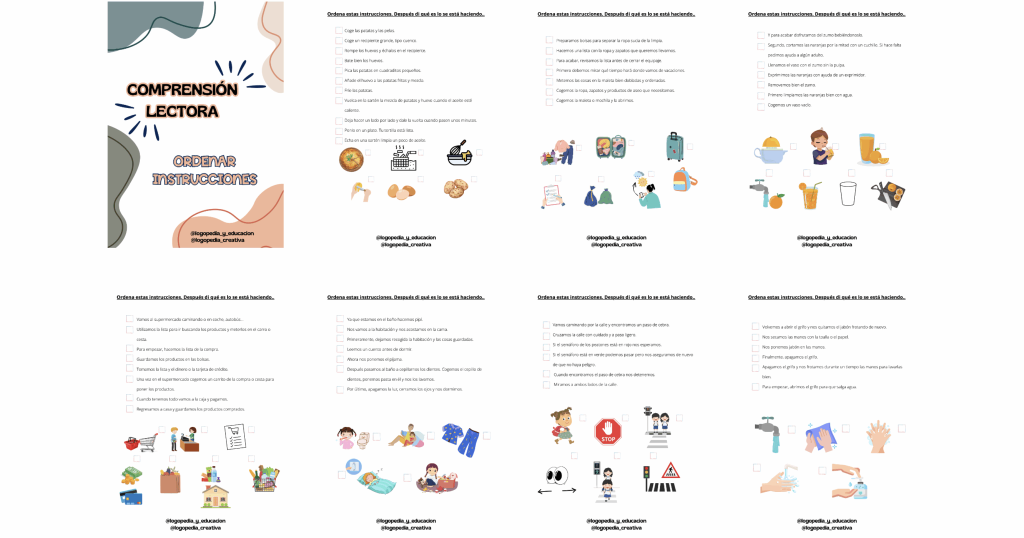 Láminas ilustrativas para trabajar la comprensión lectora de cuentos ...