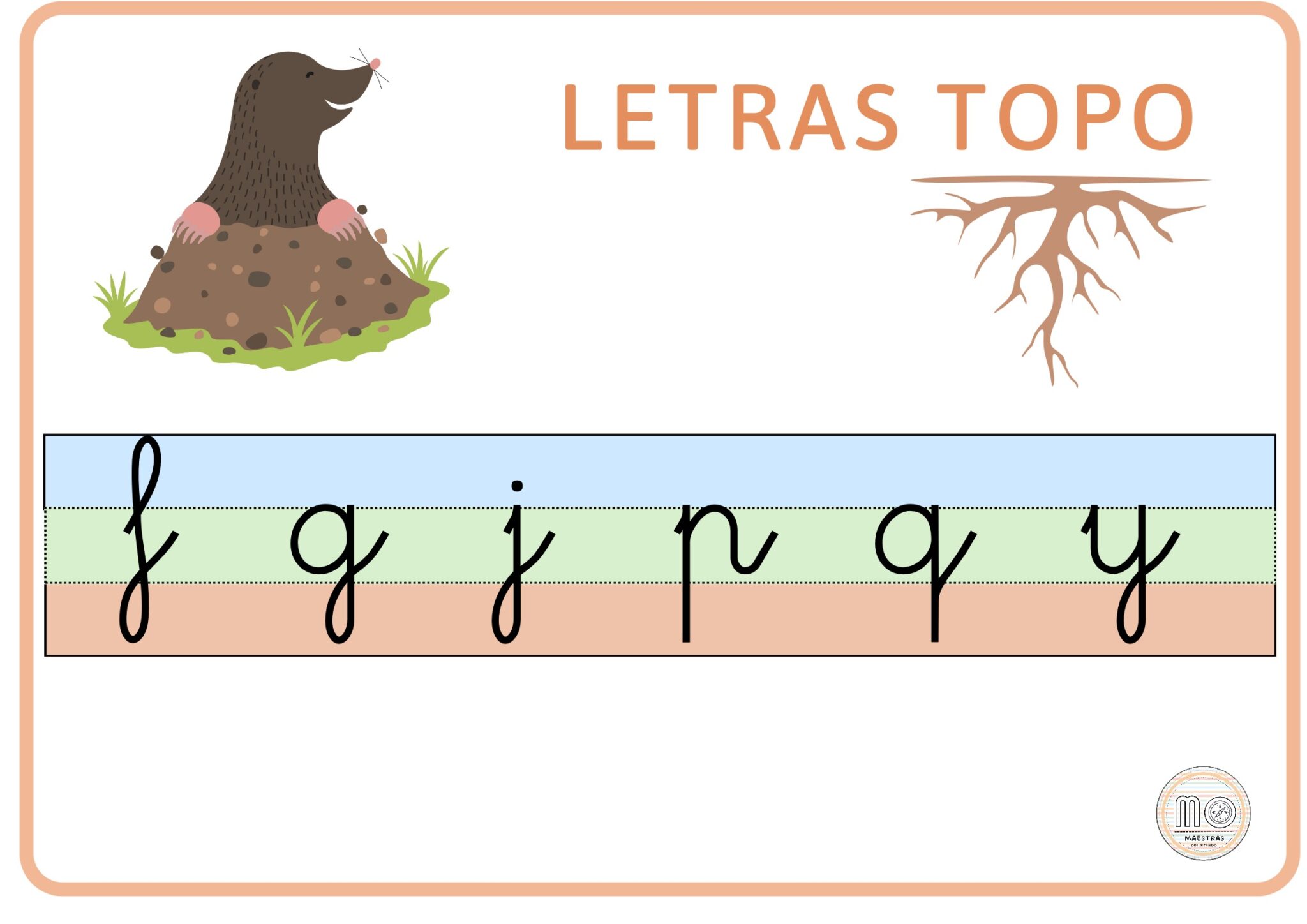 Carteles letras jirafa letras tortuga en letras topo - Orientacion Andujar