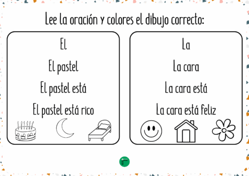 Lee y Colorea con Pirámides de Oraciones - Orientacion Andujar