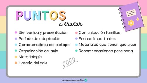 Editable CANVA y Power point REUNIÓN FAMILIAS INICIO DE CURSO ...