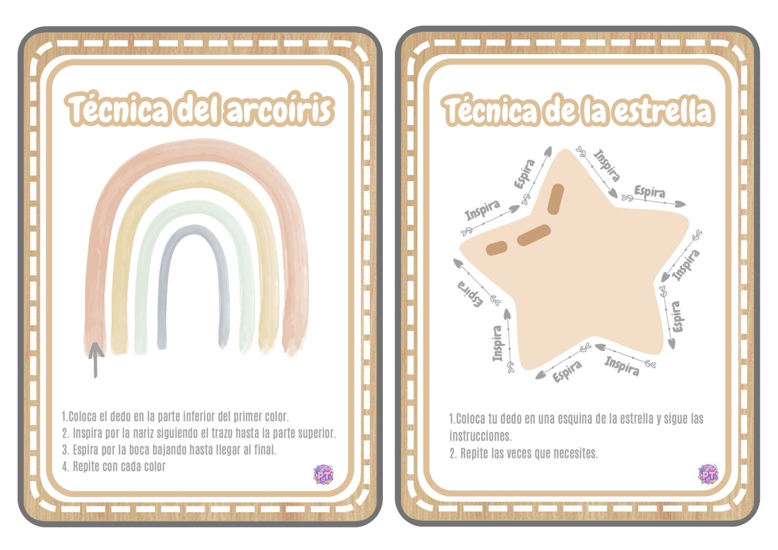 Cartelería y tarjetas para tu rincón de la calma - Orientacion Andujar