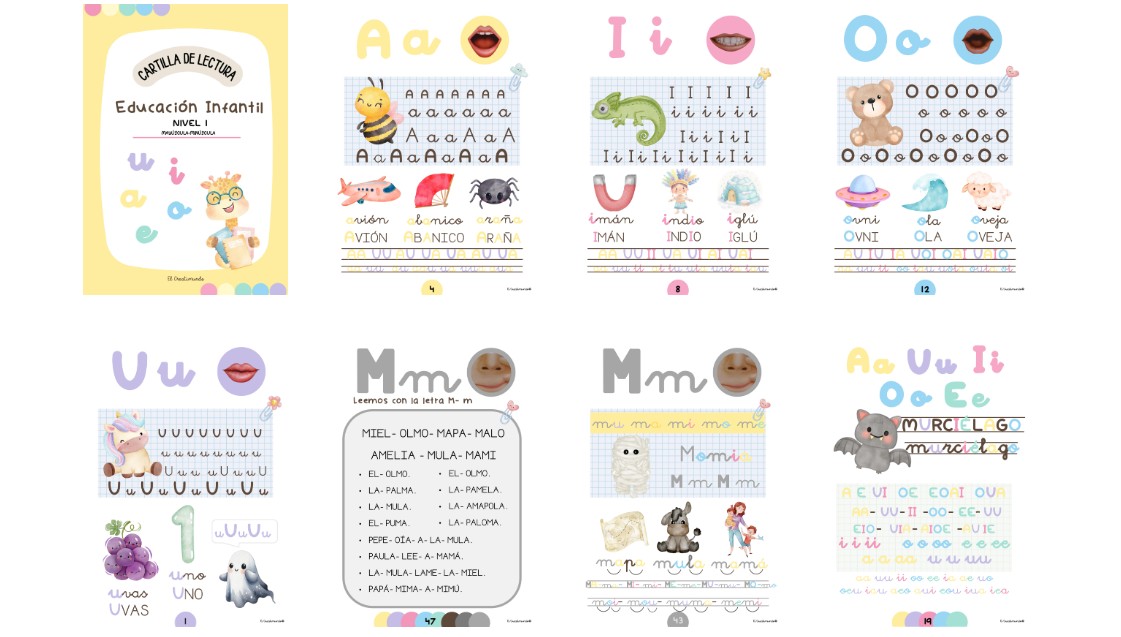 Cartillas de lectura nivel 1 y nivel 2 más material de apoyo ...