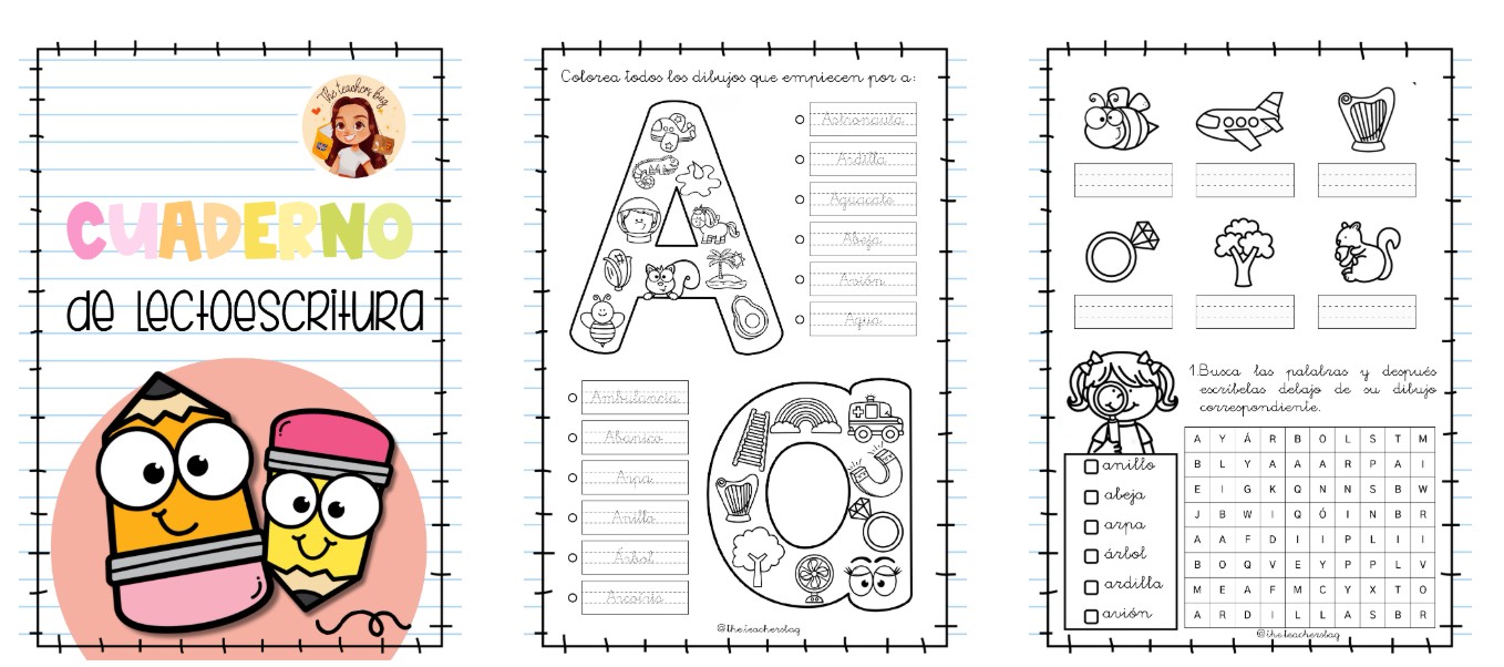 Hojas De Trabajo De Vocales Largas Para Jardín De Infantes
