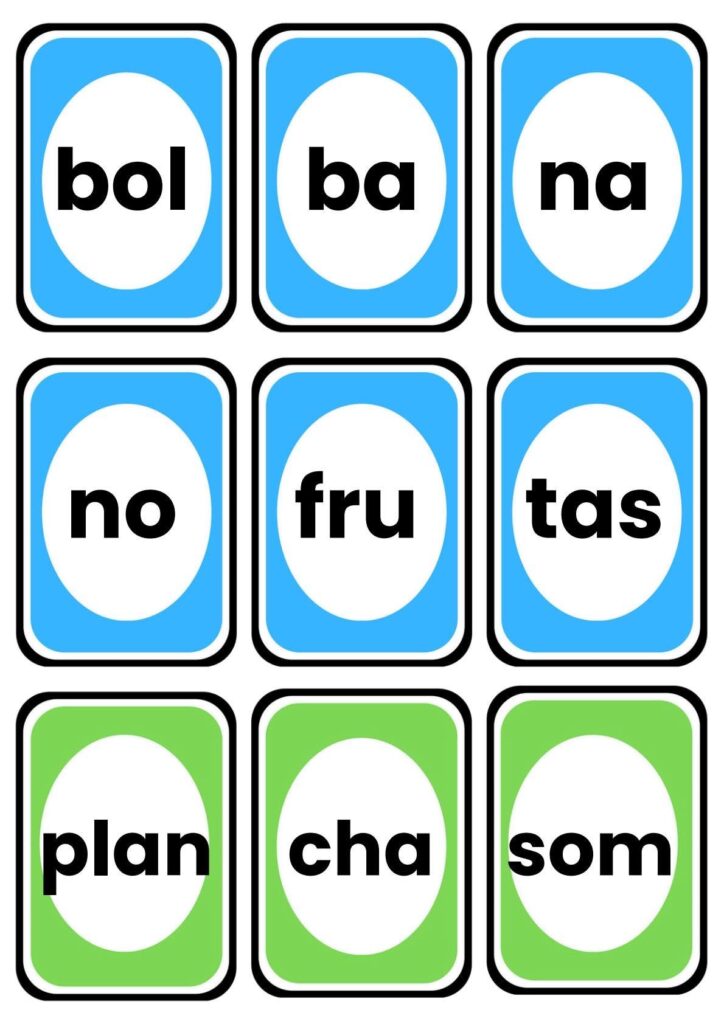 Divertido juego UNO de sílabas simples y trabadas - Actividades de ...