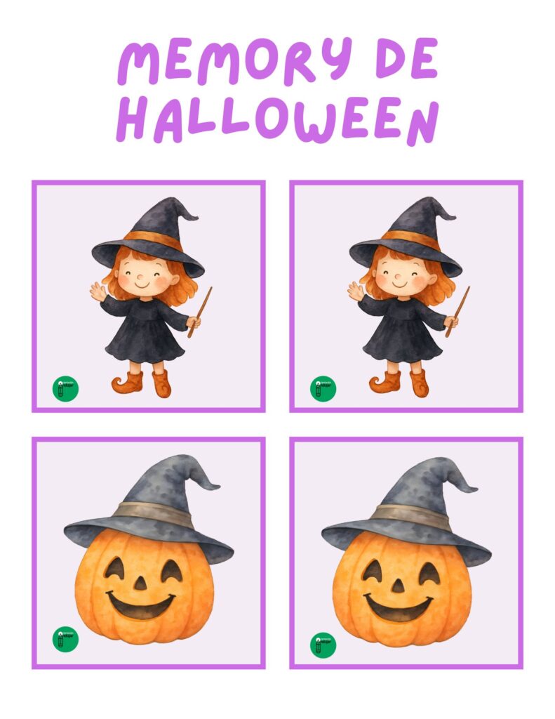 Memory de Halloween: Diversión, memoria y aprendizaje - Orientacion Andujar