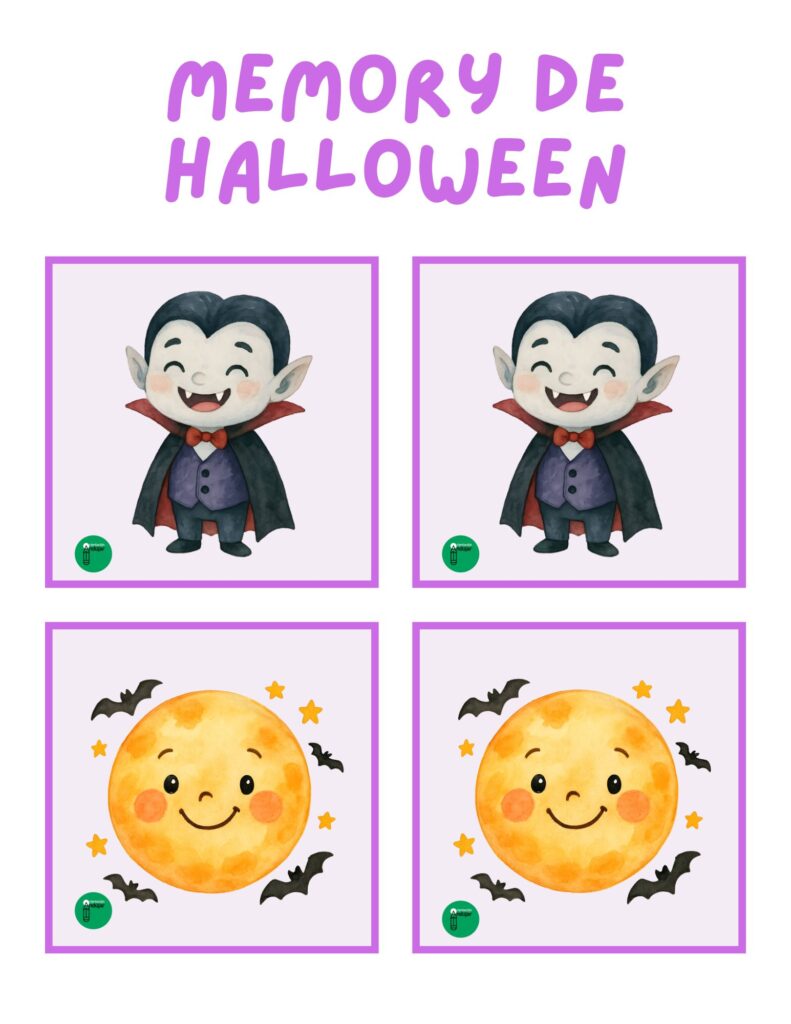 Memory de Halloween: Diversión, memoria y aprendizaje - Orientacion Andujar