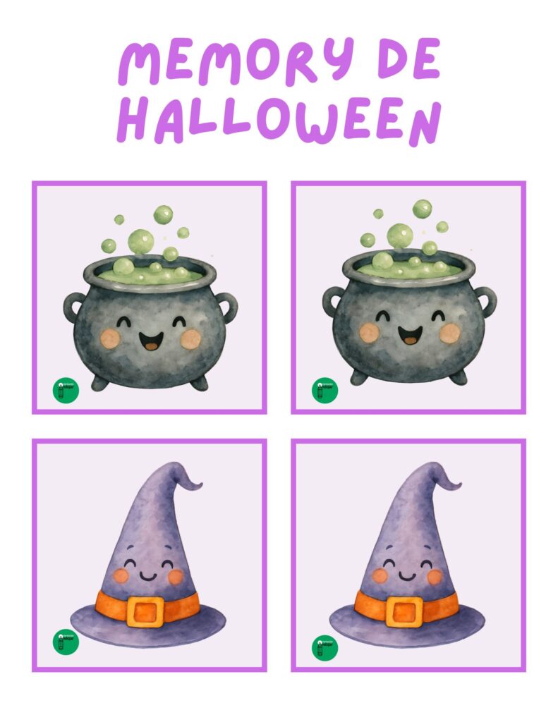 Memory de Halloween: Diversión, memoria y aprendizaje - Orientacion Andujar