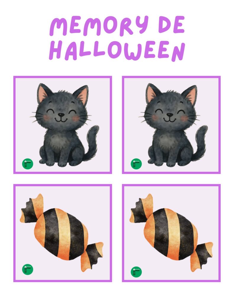 Memory de Halloween: Diversión, memoria y aprendizaje - Orientacion Andujar
