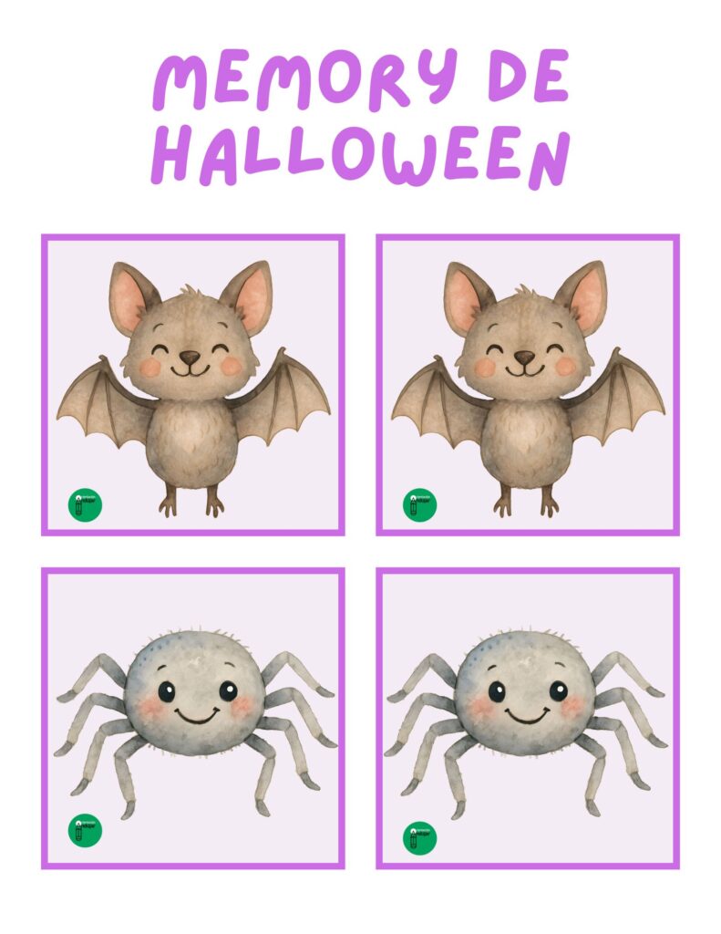 Memory de Halloween: Diversión, memoria y aprendizaje - Orientacion Andujar
