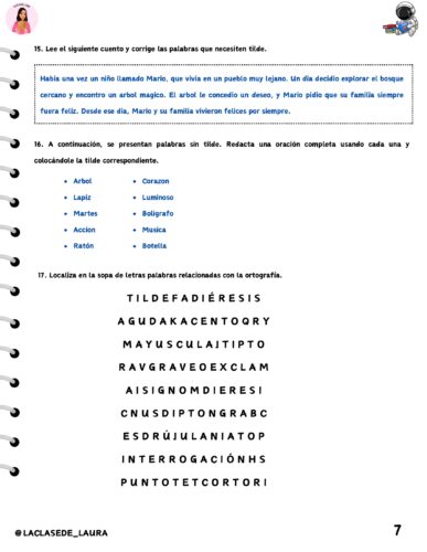 Mi Cuaderno ortografía reglas de acentuación - Orientacion Andujar