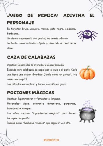 Pack de actividades originales para Halloween - Orientacion Andujar