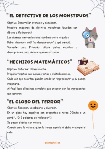 Pack de actividades originales para Halloween - Orientacion Andujar