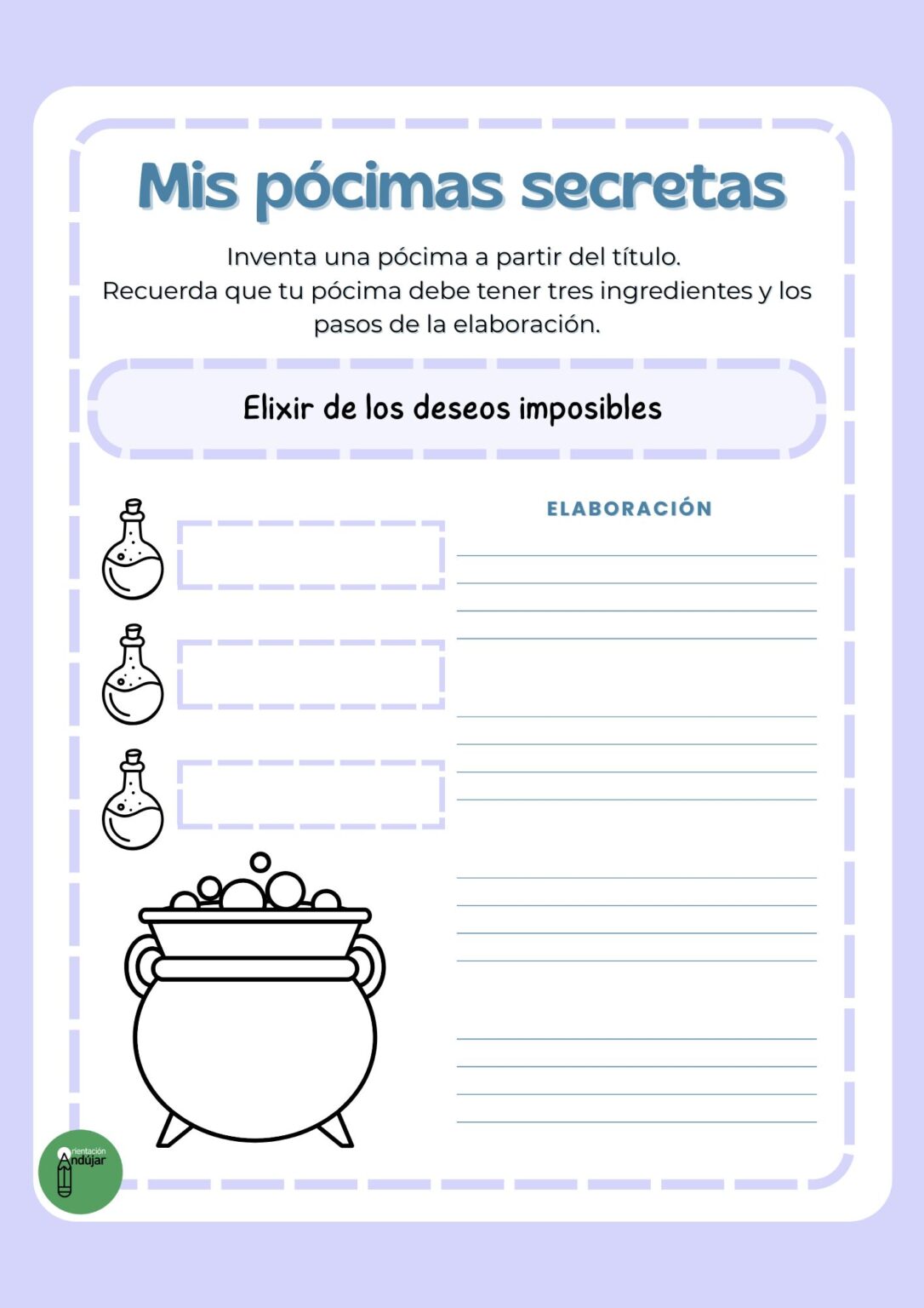 Escritura creativa: Mi recetario de pócimas mágicas de Halloween ...
