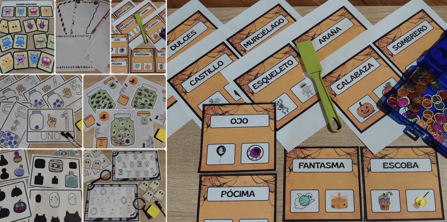 CUADERNO DE ATENCION halloween ENCUENTRA LAS 3 DIFERENCIAS -Orientacion ...