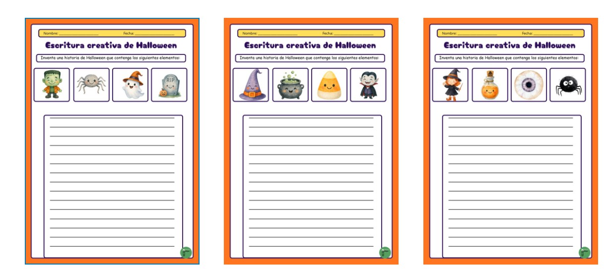 Trabajamos la escritura creativa con motivos de Halloween - Orientacion ...